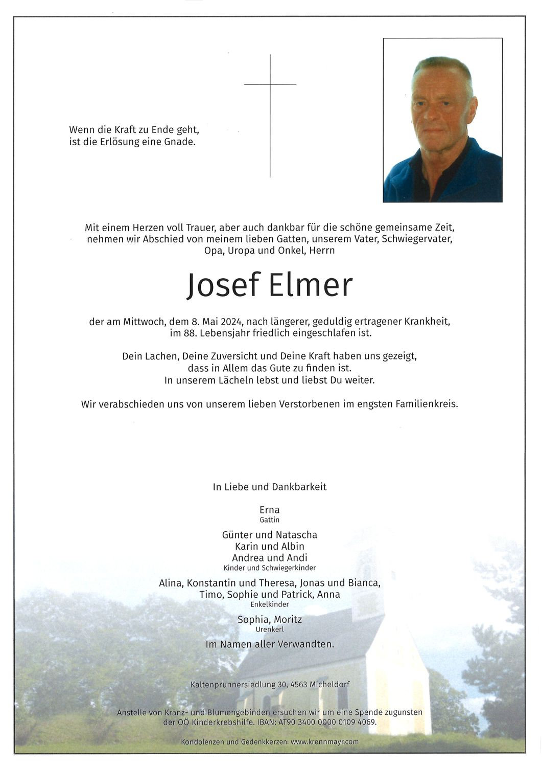 Todesfall Josef Elmer